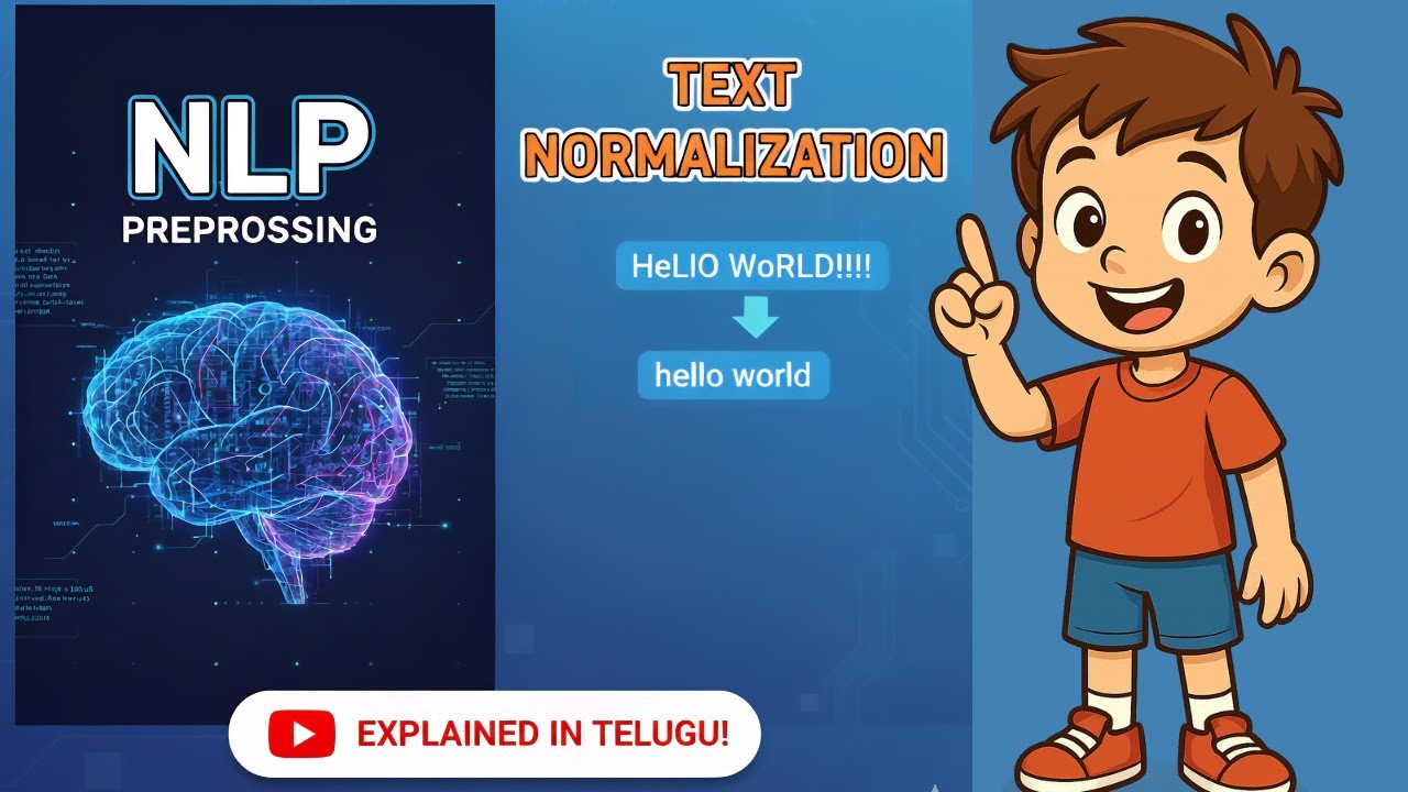 3. NLP Preprocessing in Telugu | Text Normalization Explained with Examples - YouTube