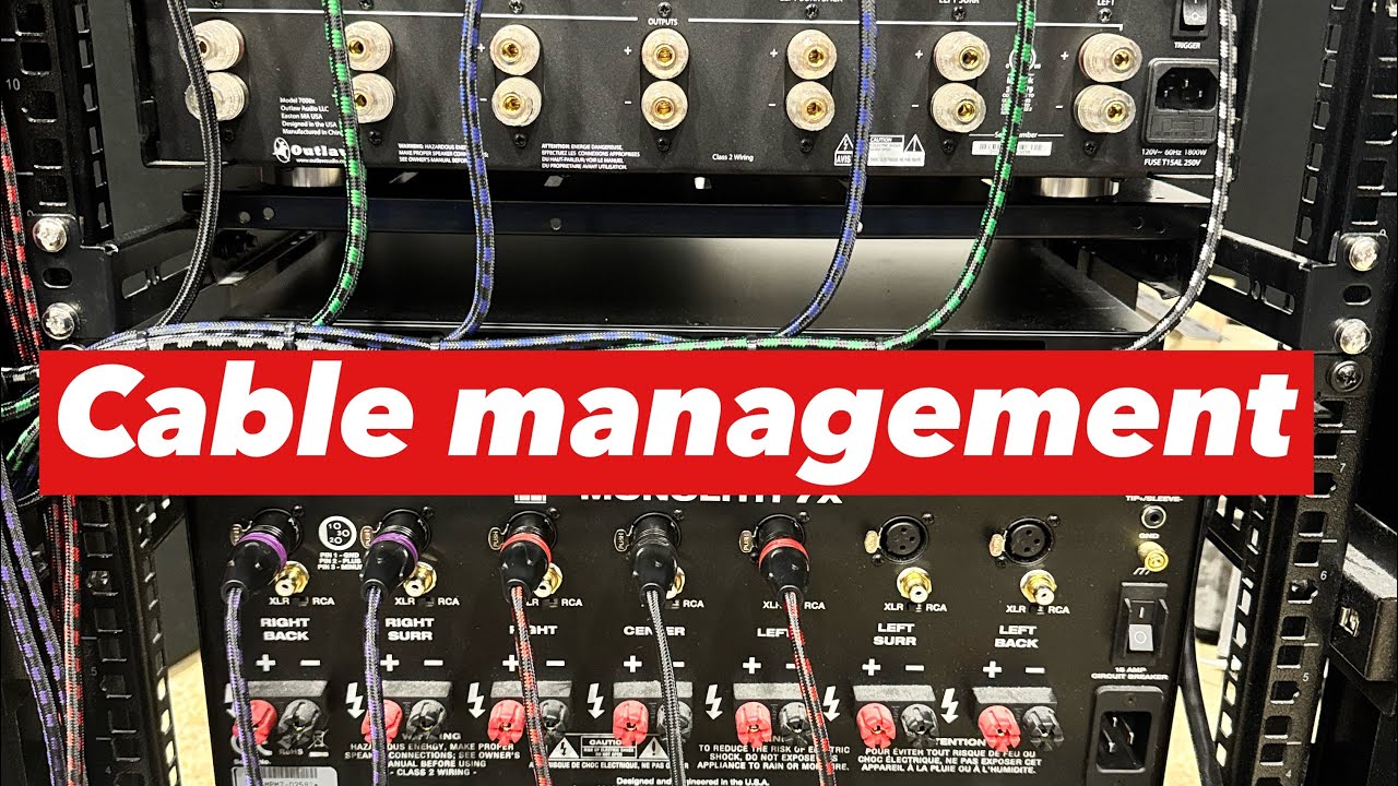 Cable management 7.4.6 dedicated theater renovation - YouTube