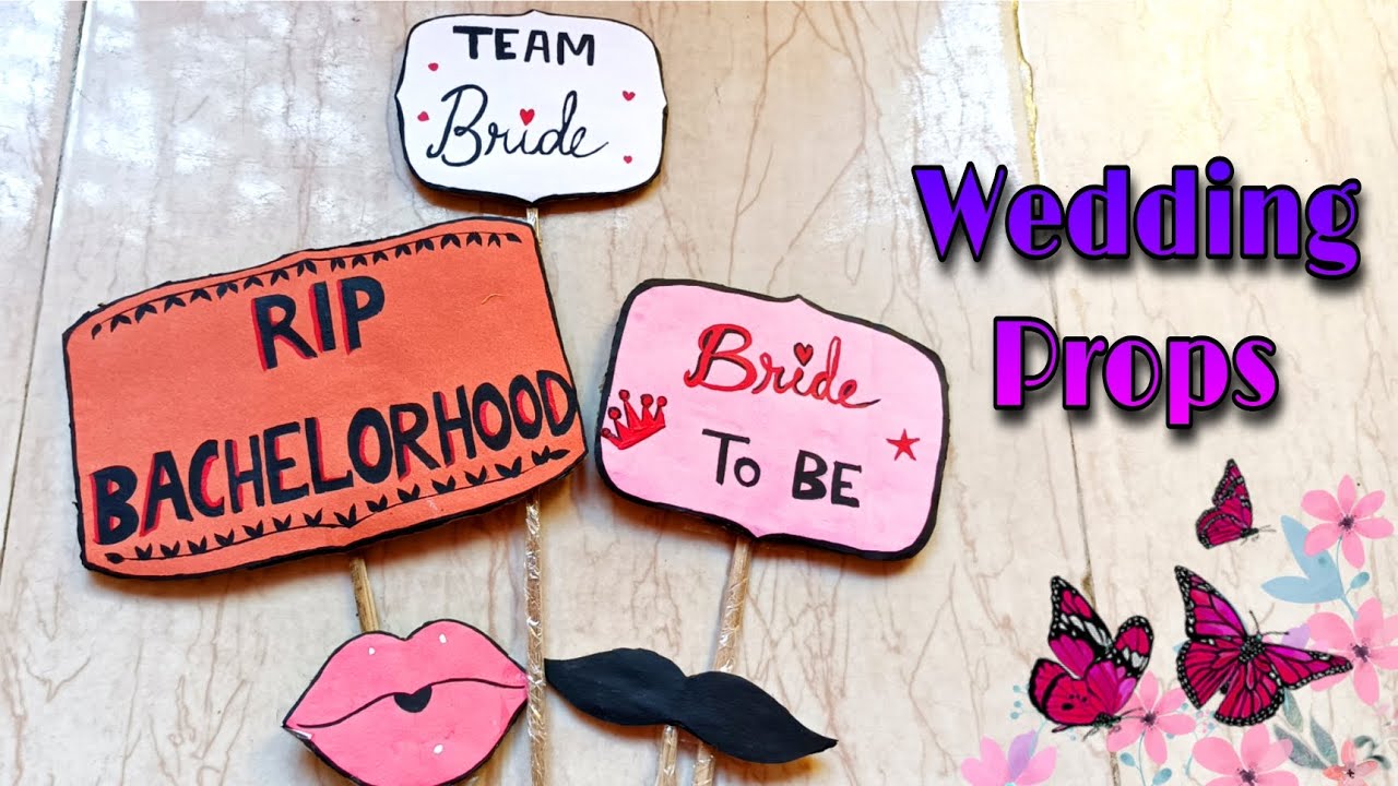 How to Make Pre Wedding Photoshoot Props at Home/Quick and Easy Wedding ...