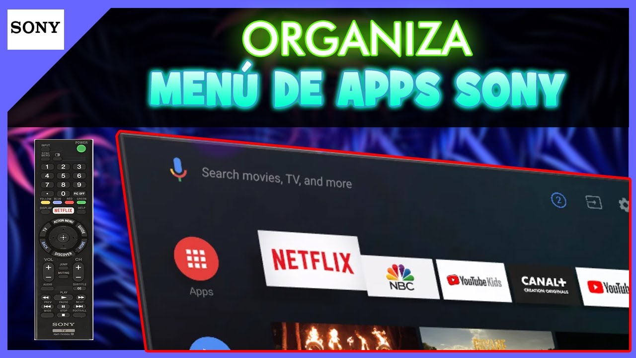 Cómo ORGANIZAR el Menú de Smart TV SONY - YouTube