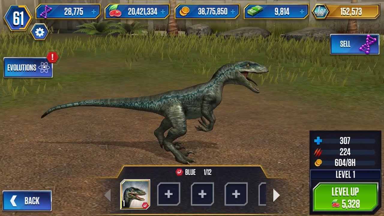 BLUE - JURASSIC WORLD THE GAME - YouTube