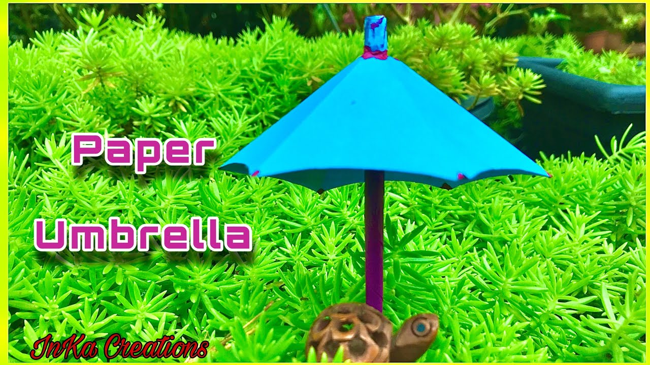 Paper Umbrella | How to make a paper umbrella | mini paper umbrella ...