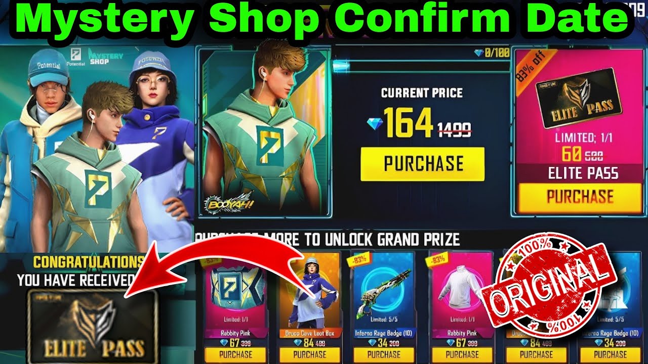 November Shop Confirm Date | November Mystery Shop 2022 | Free Fire ...