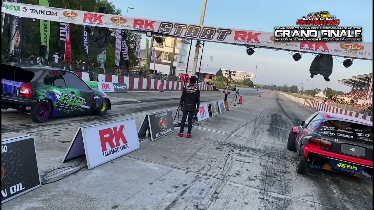 Battle of the king 2021 terengganu drag racing. ESR vs MIA ( SEMI FINAL ...