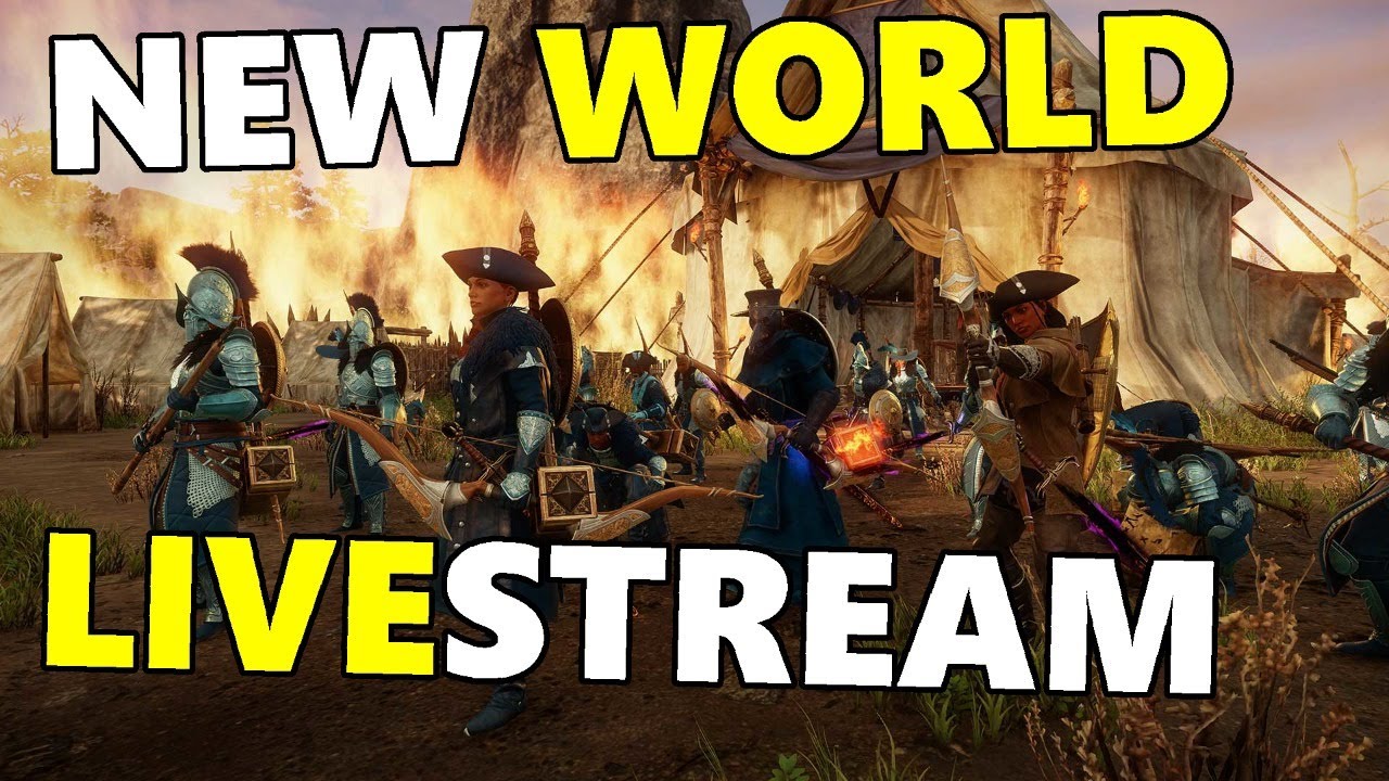 Amazon's NEW WORLD MMO - Livestream - Gameplay, Crafting, PVE & PVP ...