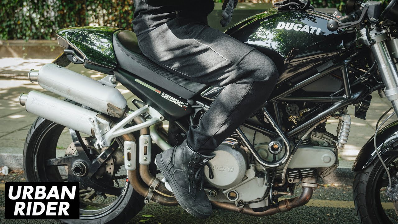 KNOX Shield Armoured Motorcycle Jogging Bottoms Review - YouTube