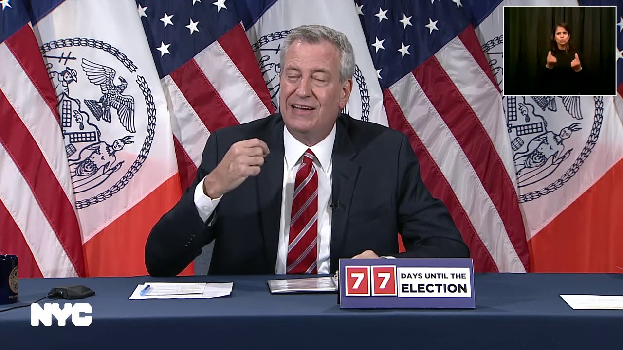 Mayor de Blasio Holds Media Availability - YouTube