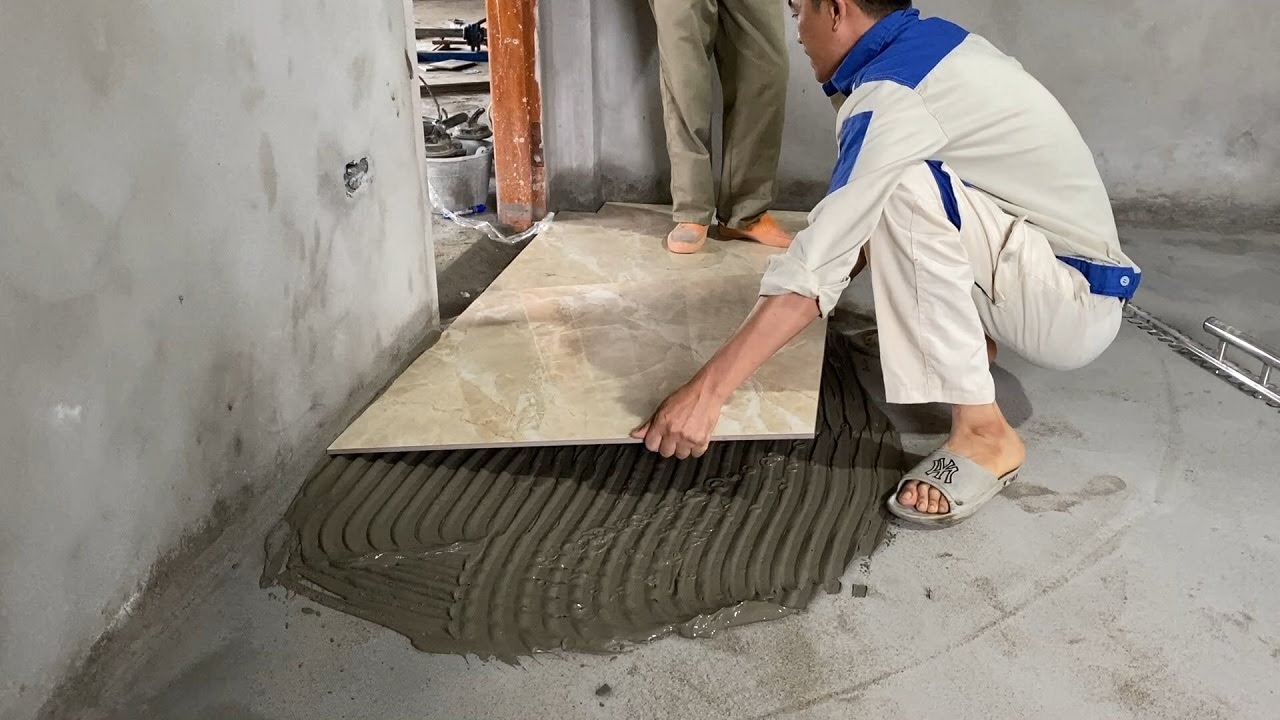 Technical Construction Ceramic Tile Floor With Glazed Bricks With ...