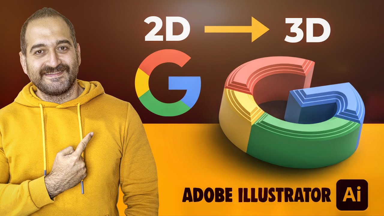 3d logo in Adobe illustrator - YouTube