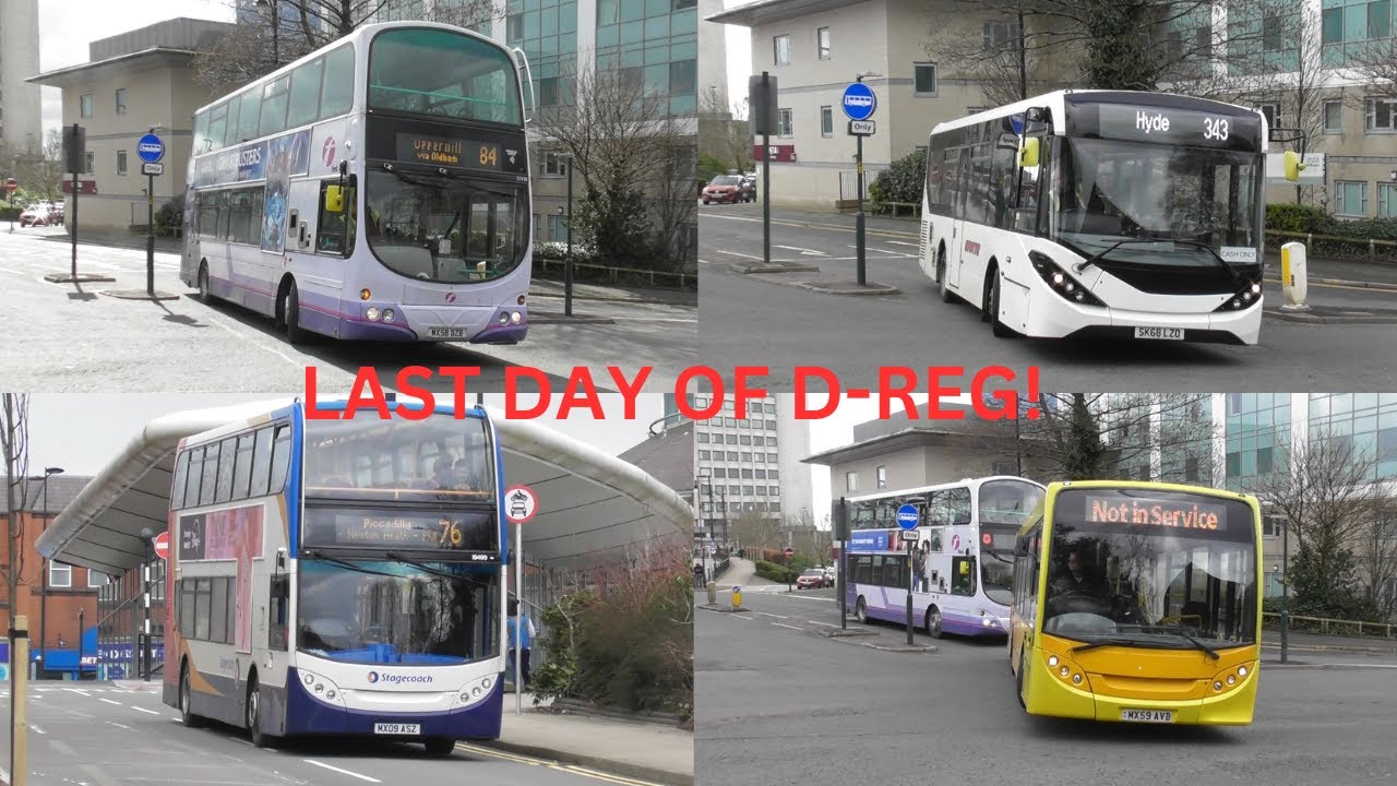 Oldham Bus Station 23rd March 2024 (LAST DAY OF D REG) - YouTube