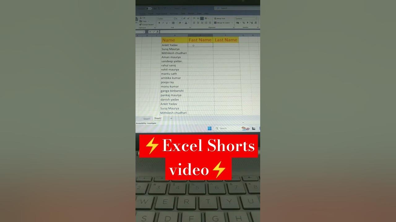 Excel Best Trick🔥😯👍shorts Shortyoutubeshorts Screen Excel Youtube