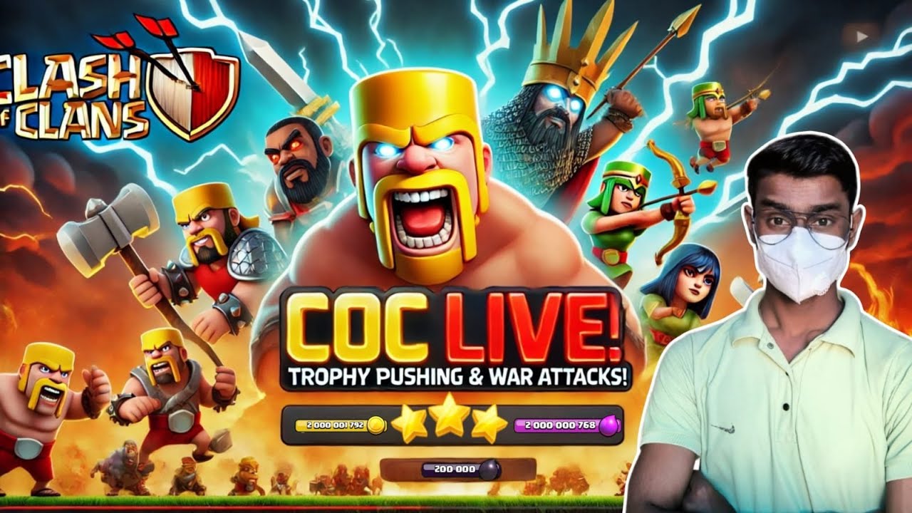 🔥 Clash of Clans LIVE - COC Base Visit 💥 | COC Live India 🏆 DavidxPedia ...