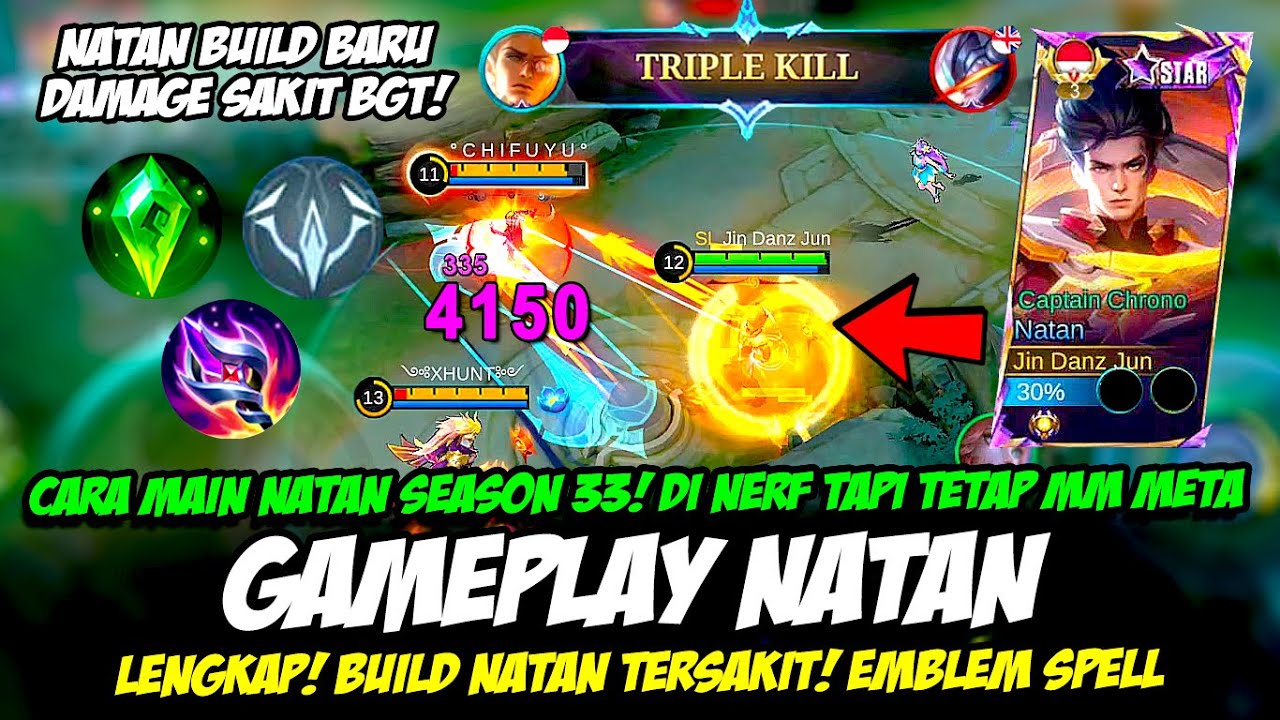 Emblem And Natan Item Baru Cara Main Natan Terbaru Build Natan Tersakit