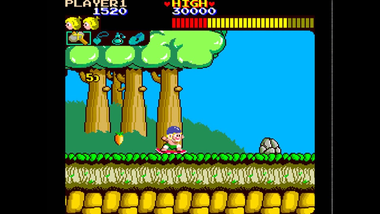 Wonder Boy (set 1, 315-5177) [MAME] [shortplay] - YouTube