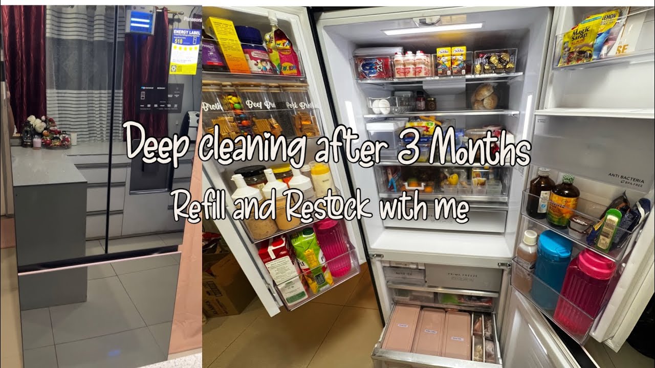Refrigerator Deep cleaning and Restock with me - YouTube