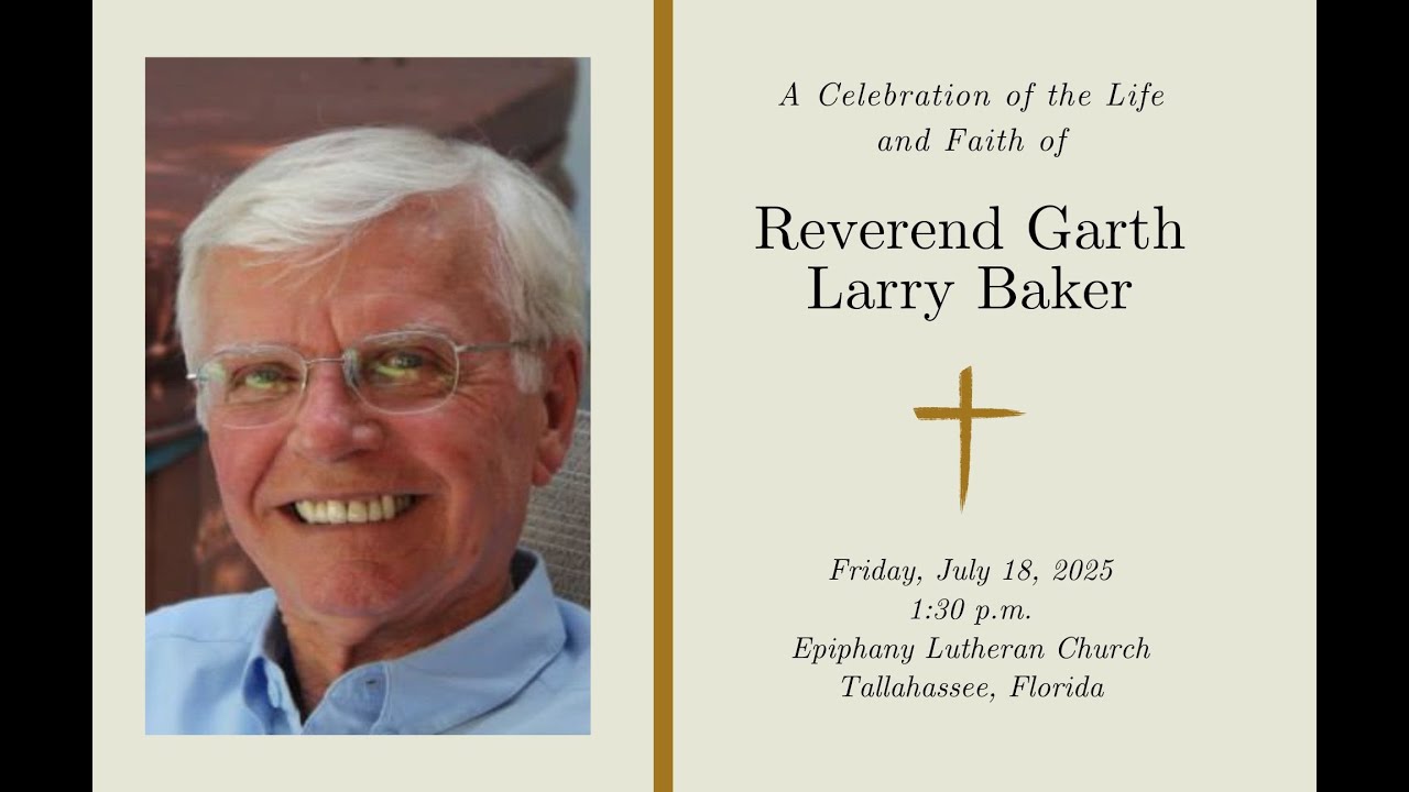 Rev. Garth Baker Memorial Service - 07/18/2025 - YouTube