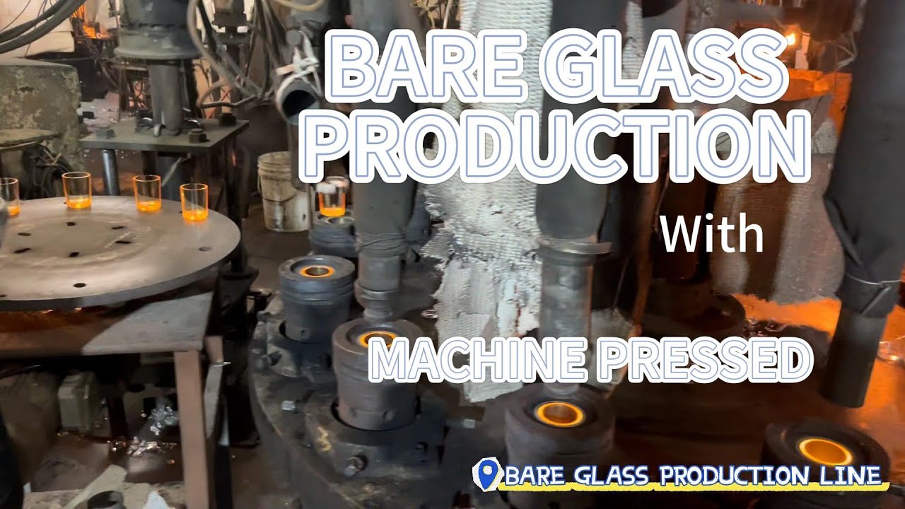 Bare candle glass production with Machine-Pressed process - YouTube