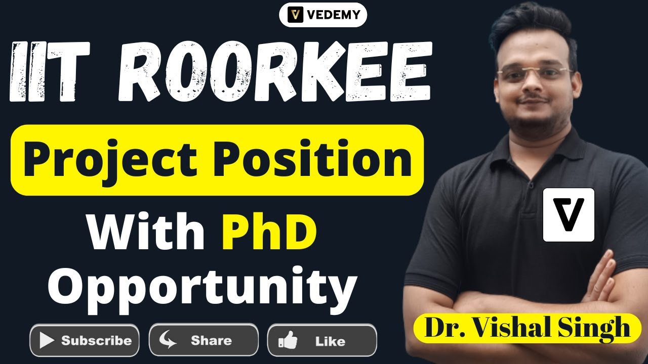 IIT Roorkee | Project Position | With PhD Opportunity | MSc/M.Tech/B ...