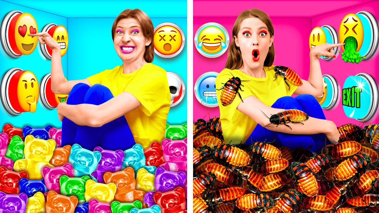 1000 Mystery Buttons Challenge Only 1 Lets You Escape | Funny Moments ...