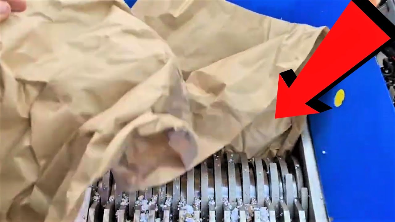 SHREDDING CRUNCHY PAPER 😲 - YouTube