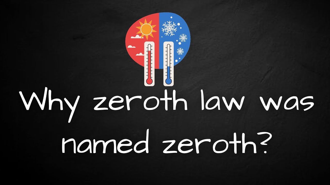 Why Zeroth law of thermodynamics is called so? - YouTube