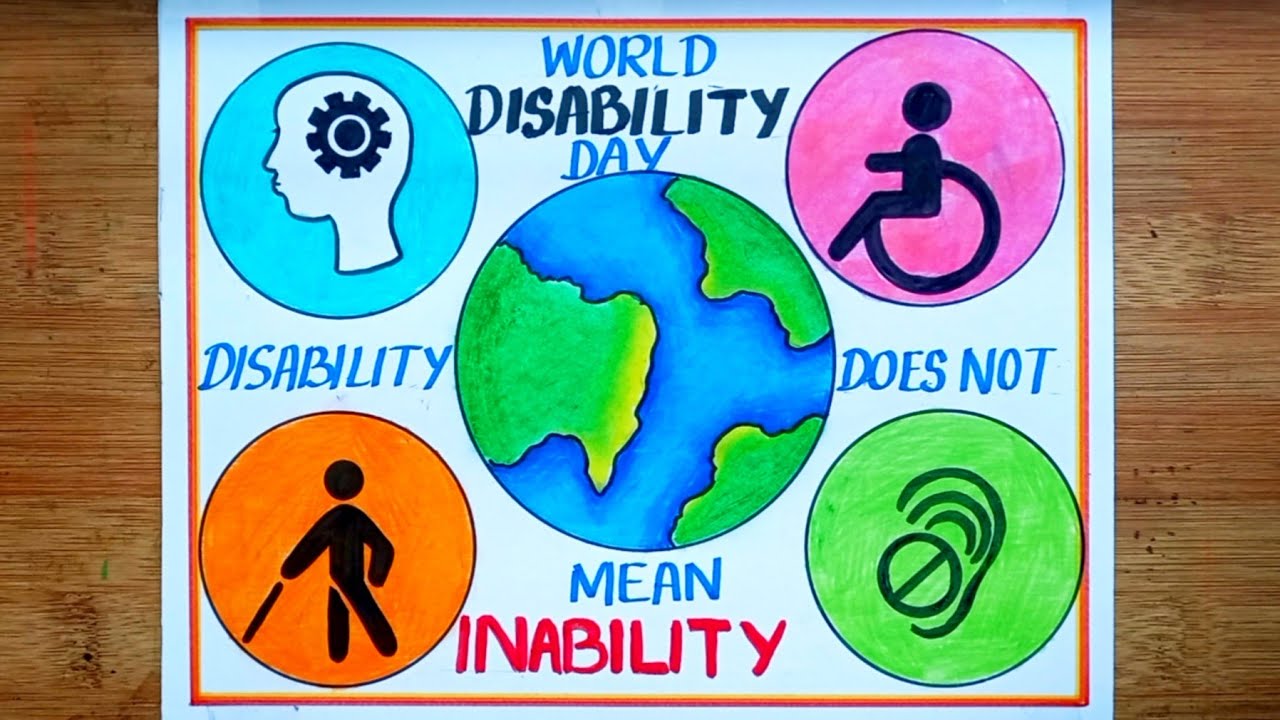 World Disability DayDrawing/World Disability Day Poster/World ...