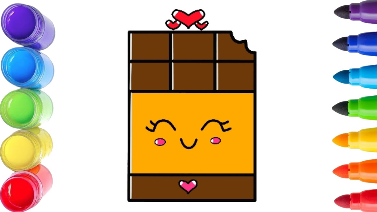 How to Draw Cute Chocolate - YouTube