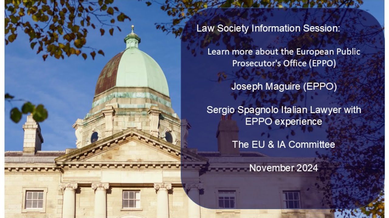 Learn more about the European Public Prosecutor's Office (EPPO) - YouTube