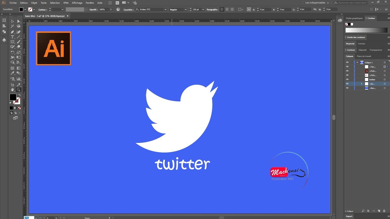 Drawing Lesson #10 - Learn How to Draw a Realistic Twitter's Logo on ...