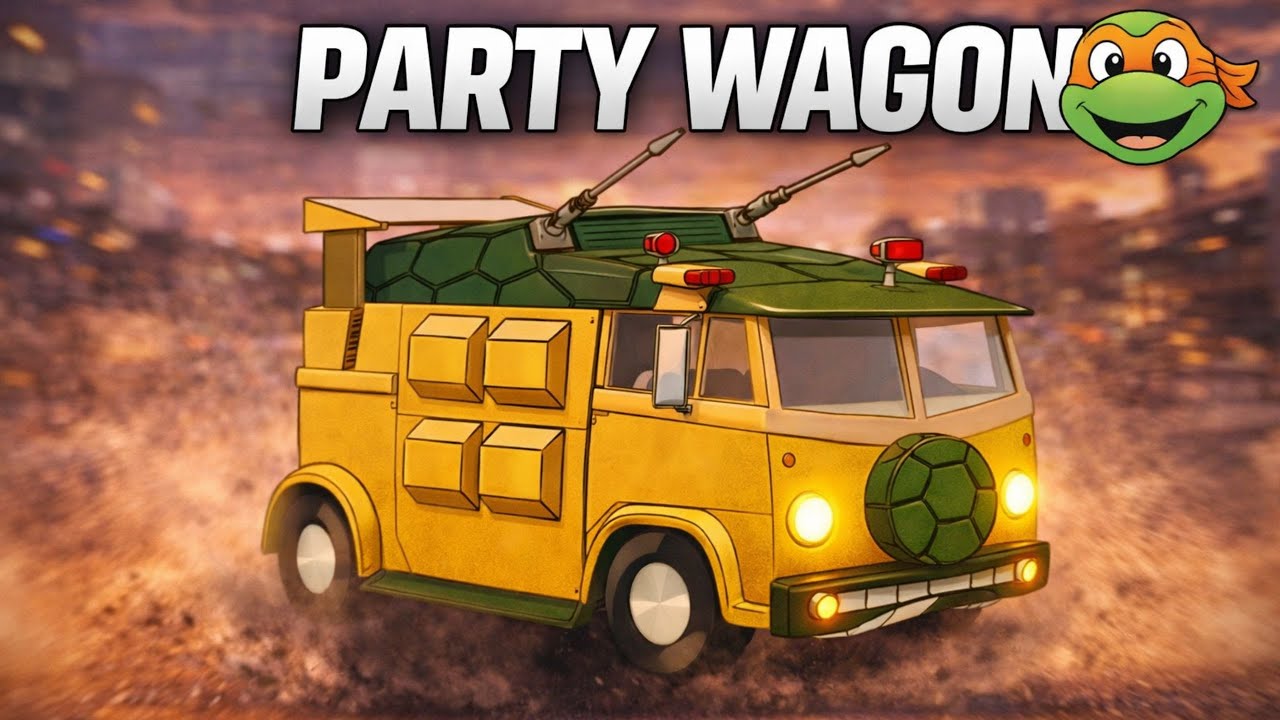 How to Make The Party Wagon (TMNT Classic) in GTA Online - YouTube