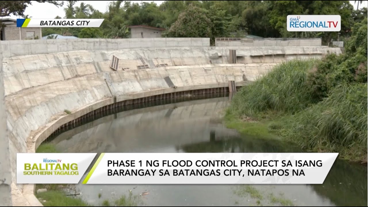 Balitang Southern Tagalog: Konstruksyon ng Dike - YouTube