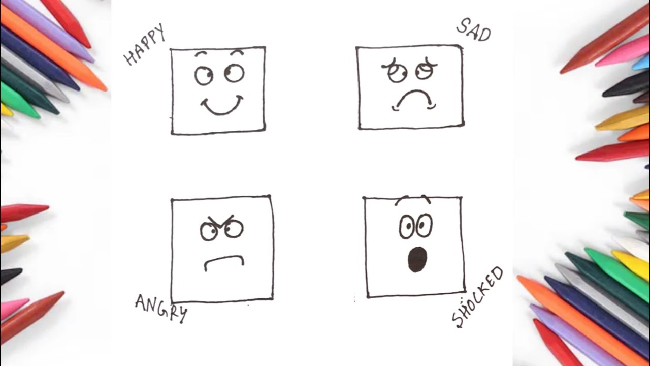 How to draw Expressions | Learn to Draw Expression | Art for kids - YouTube
