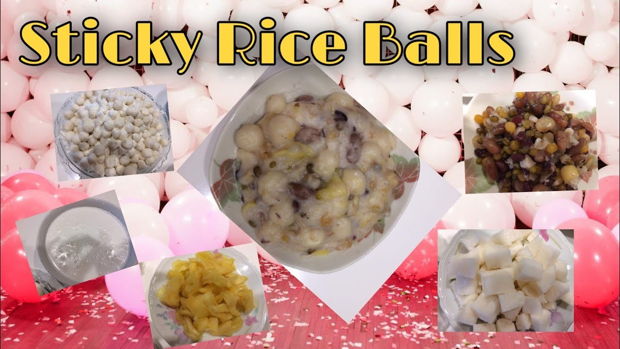 STICKY RICE BALLS - my own version - YouTube
