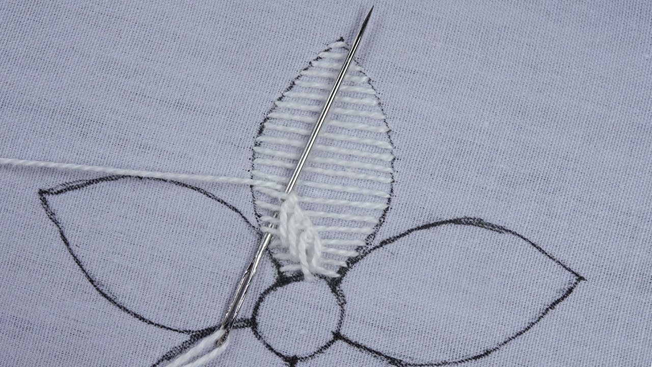 hand embroidery all new white floral design easy following sewing diy ...