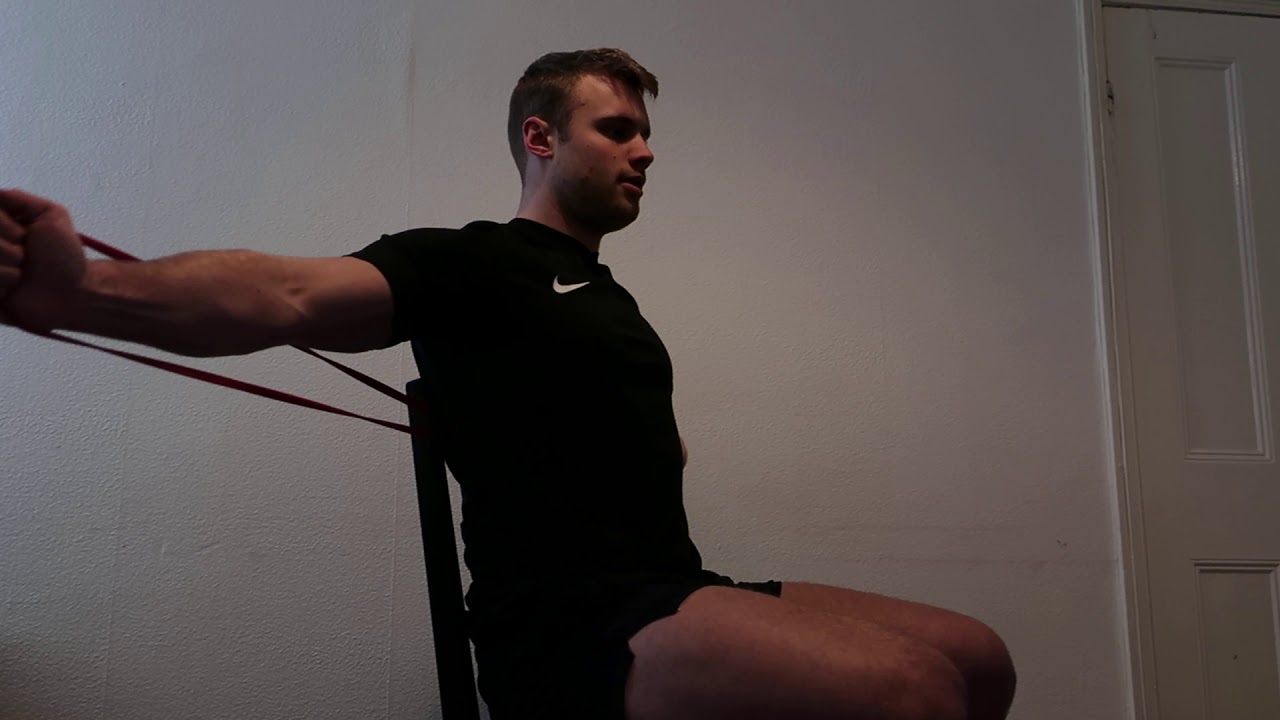Banded Seated Chest Fly - YouTube