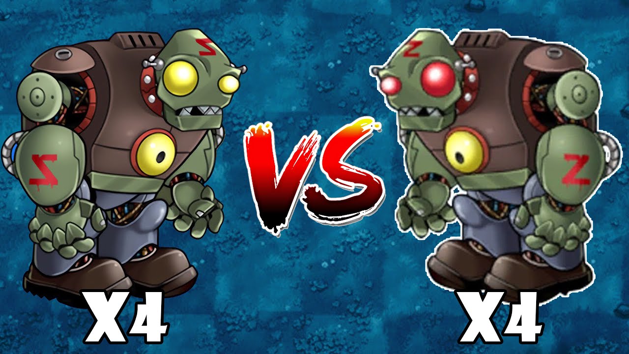 PvZ 1 Fusion Challenge! 4 Golden Zombie Boxes vs 4 Golden Zombie Boxes ...