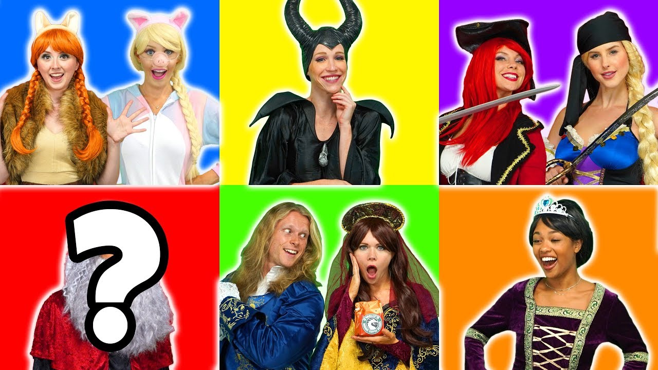 DISNEY PRINCESS SCHOOL PLAY. (With Ariel, Rapunzel, Tiana, Belle & Adam ...