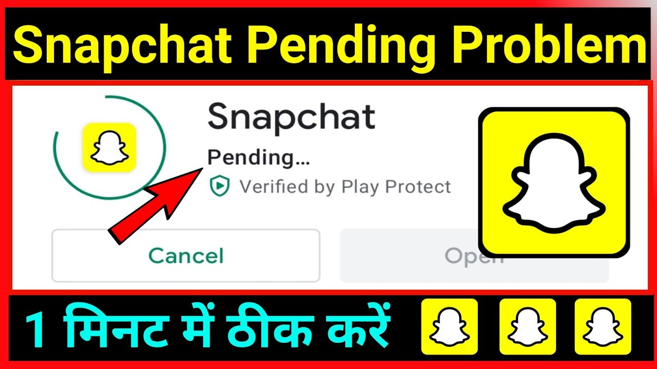 Snapchat Pending Problem !! Snapchat pending problem solved kaise kare ...