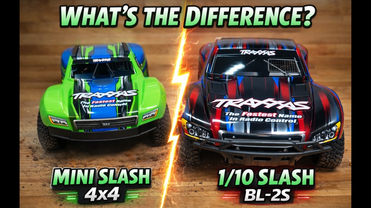 Mini Slash vs 1/10 BL-2S Slash In-Depth Model Comparison - YouTube
