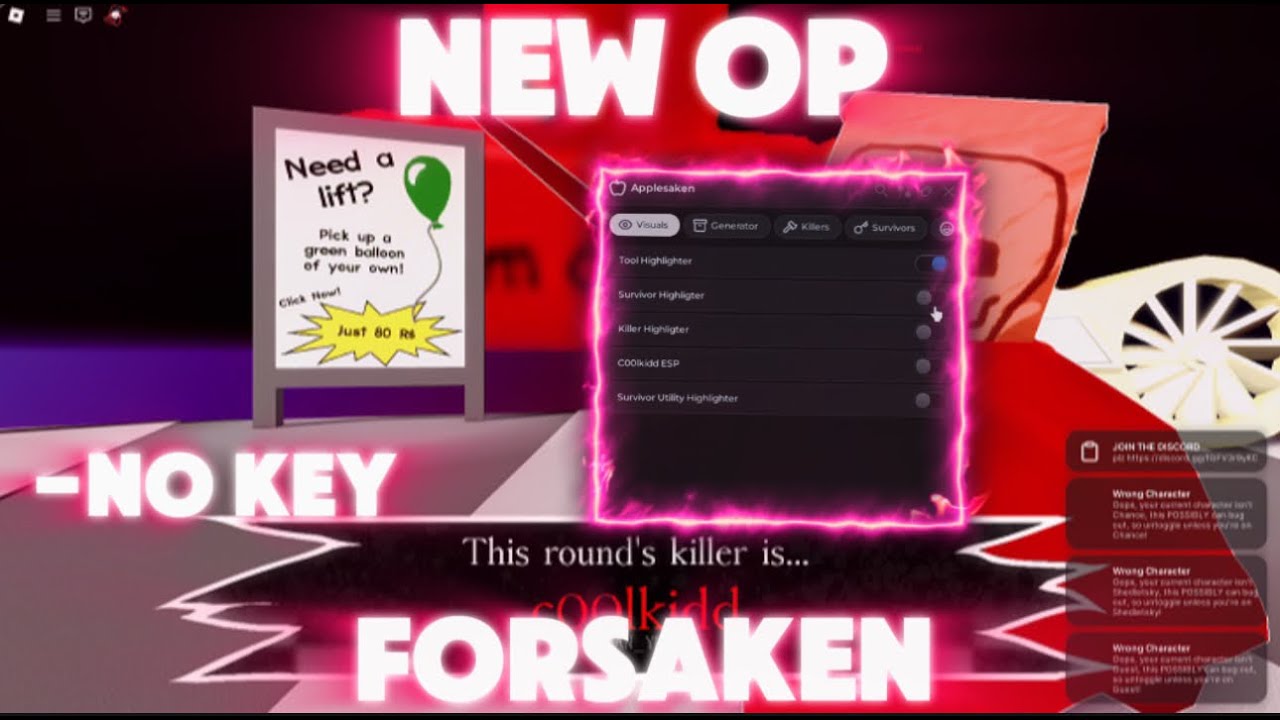 ROBLOX : Forsaken Script - Inf Stamina | ESP | Fast Generators & More ...