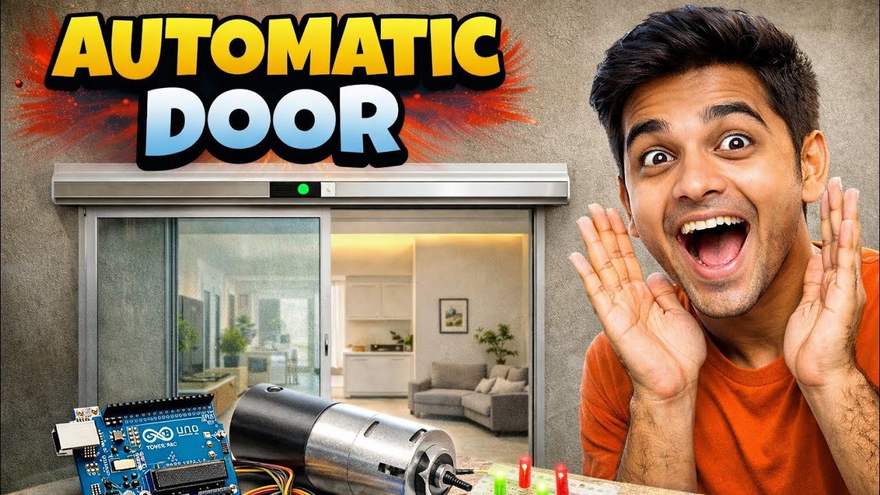 DIY Automatic Door Opener Using IR Sensor and Servo Motor 🔧🚀 | Full ...