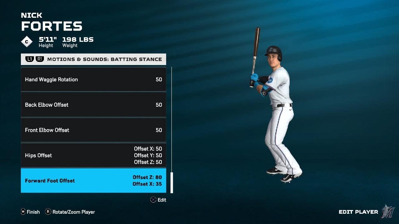 Nick Fortes batting Stance Update!!! MLB The Show 25 - YouTube