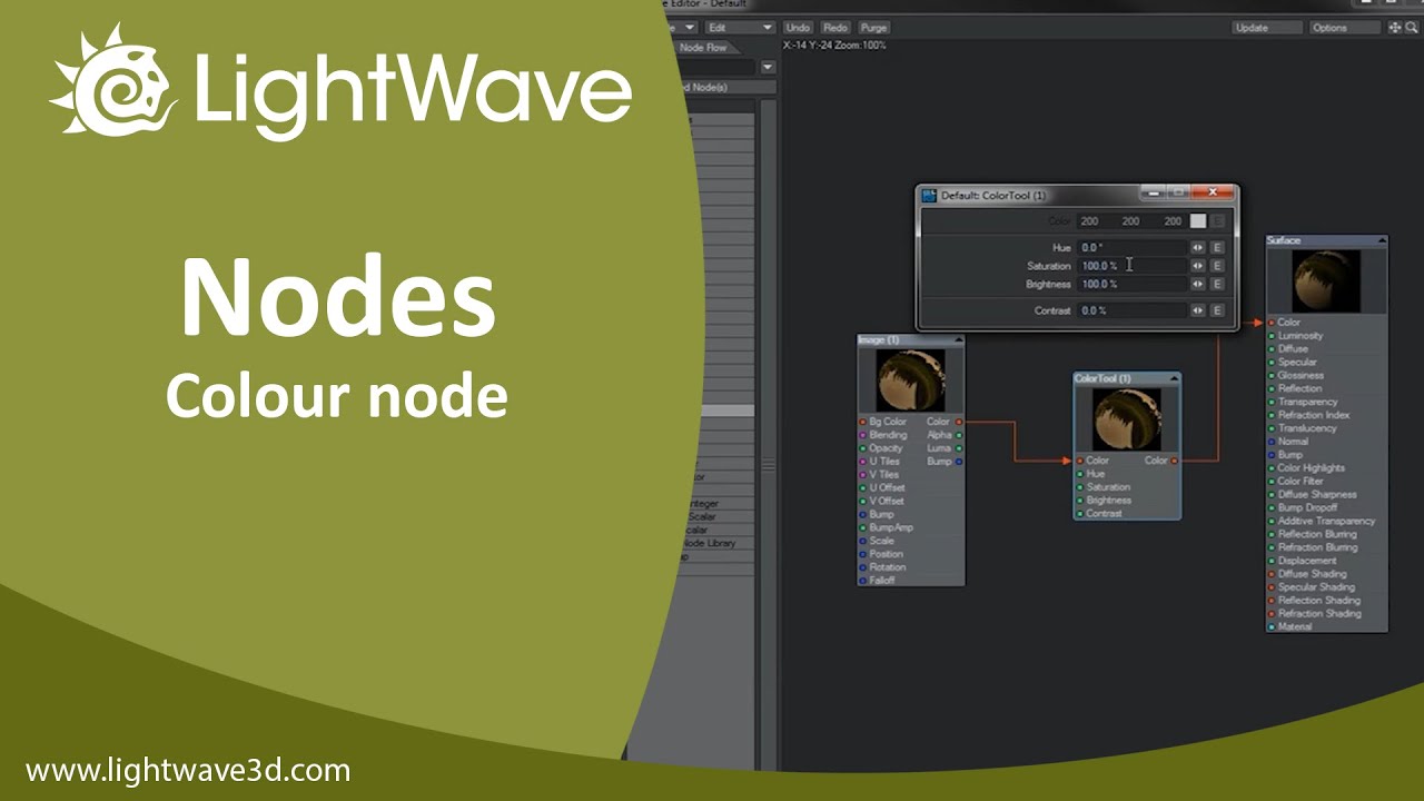 Lightwave 3D Colour Tool node - YouTube
