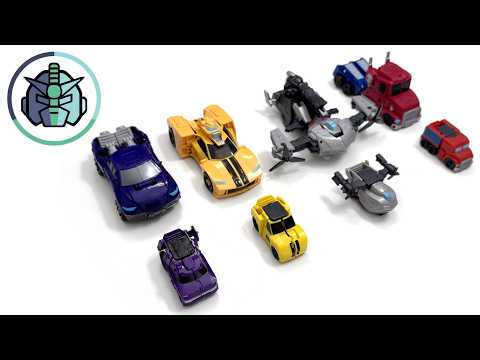 Transformers Earthspark small and large Optimus Prime Bumblebee Megatron Hashtag トランスフォーマー 變形金剛