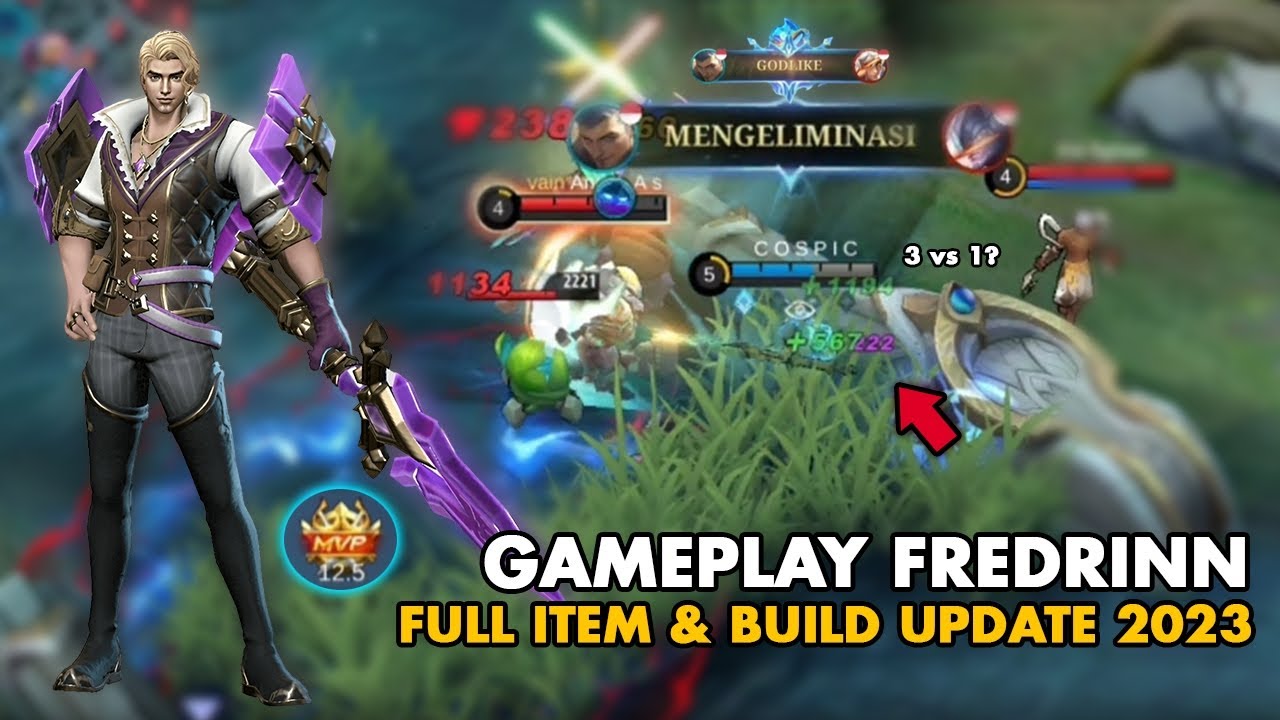 ITEM & BUILD FREDRINN UPDATE 2023 COMBO FREDRINN CC GAMEPLAY FREDRINN ...