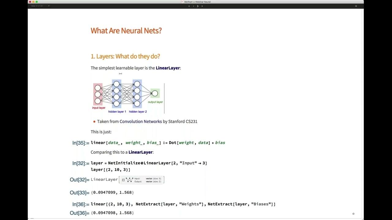 Introduction to Neural Networks: Layer Details and Example Neural ...