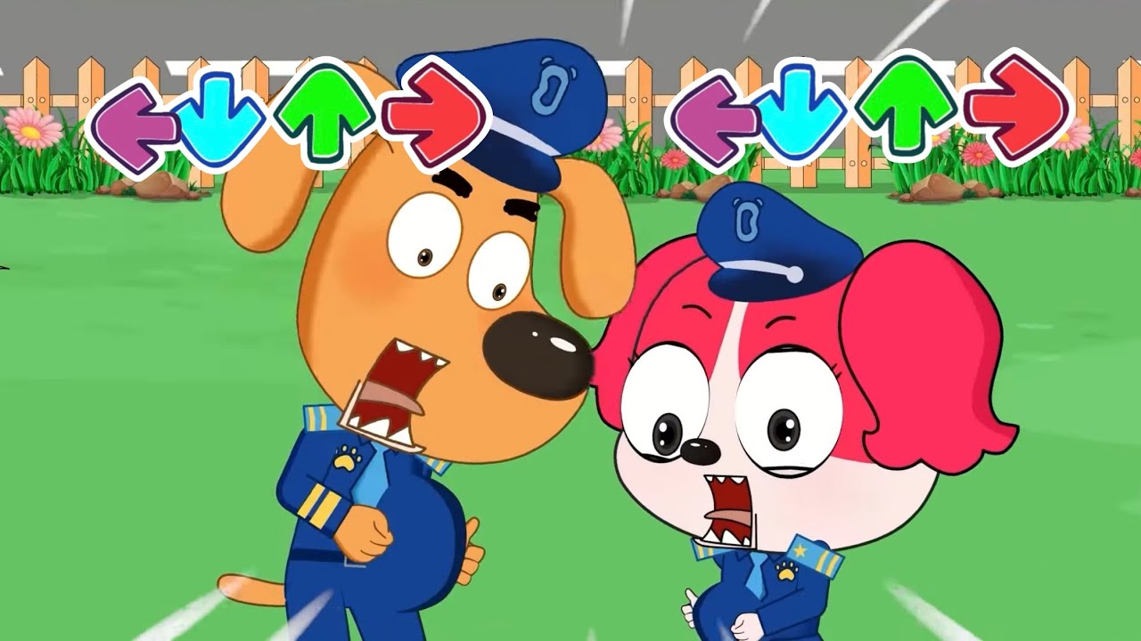 Sheriff Labrador Police Cartoon Part 8 | FNF x Sheriff Labrador ...