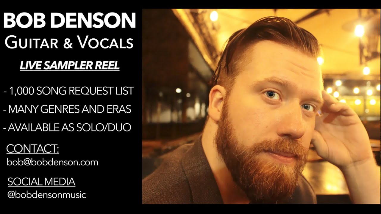 Bob Denson - Live Solo Reel (9 songs in 3 minutes) - YouTube