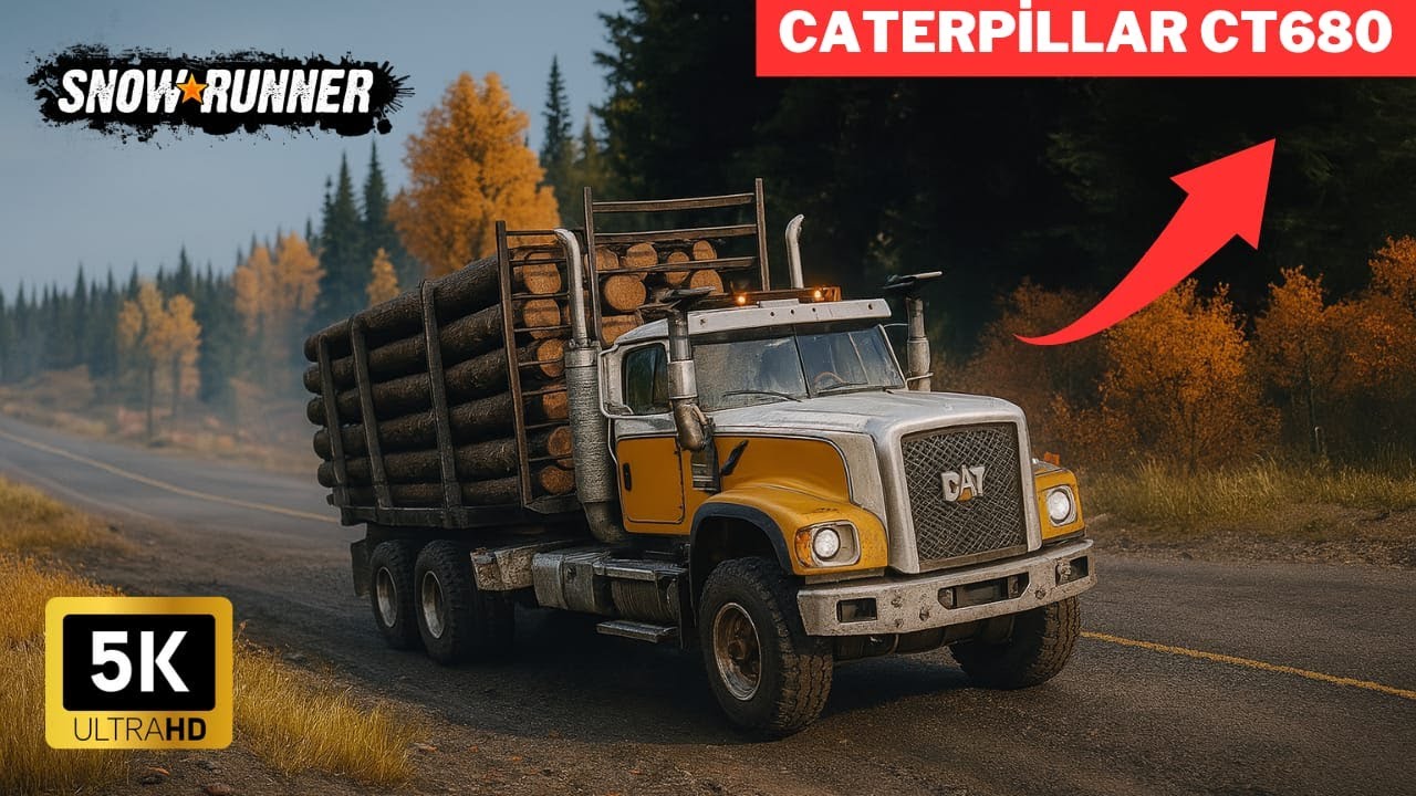 Caterpillar CT-680 Kereste Kamyonu -- Timber Truck - YouTube