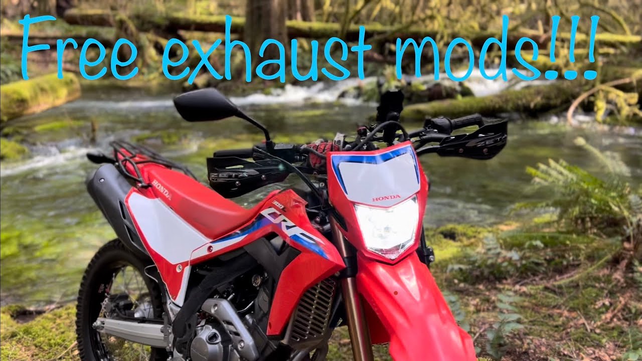 Free CRF300L exaust mods, weight reduction and a tune! #crf300l #300l # ...